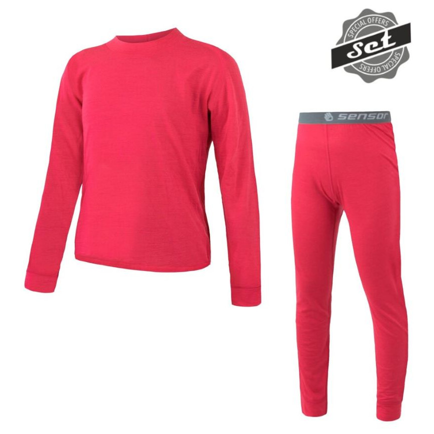 Intimo sportivo per bambini Sensor Merino Air Set triko+spodky ...