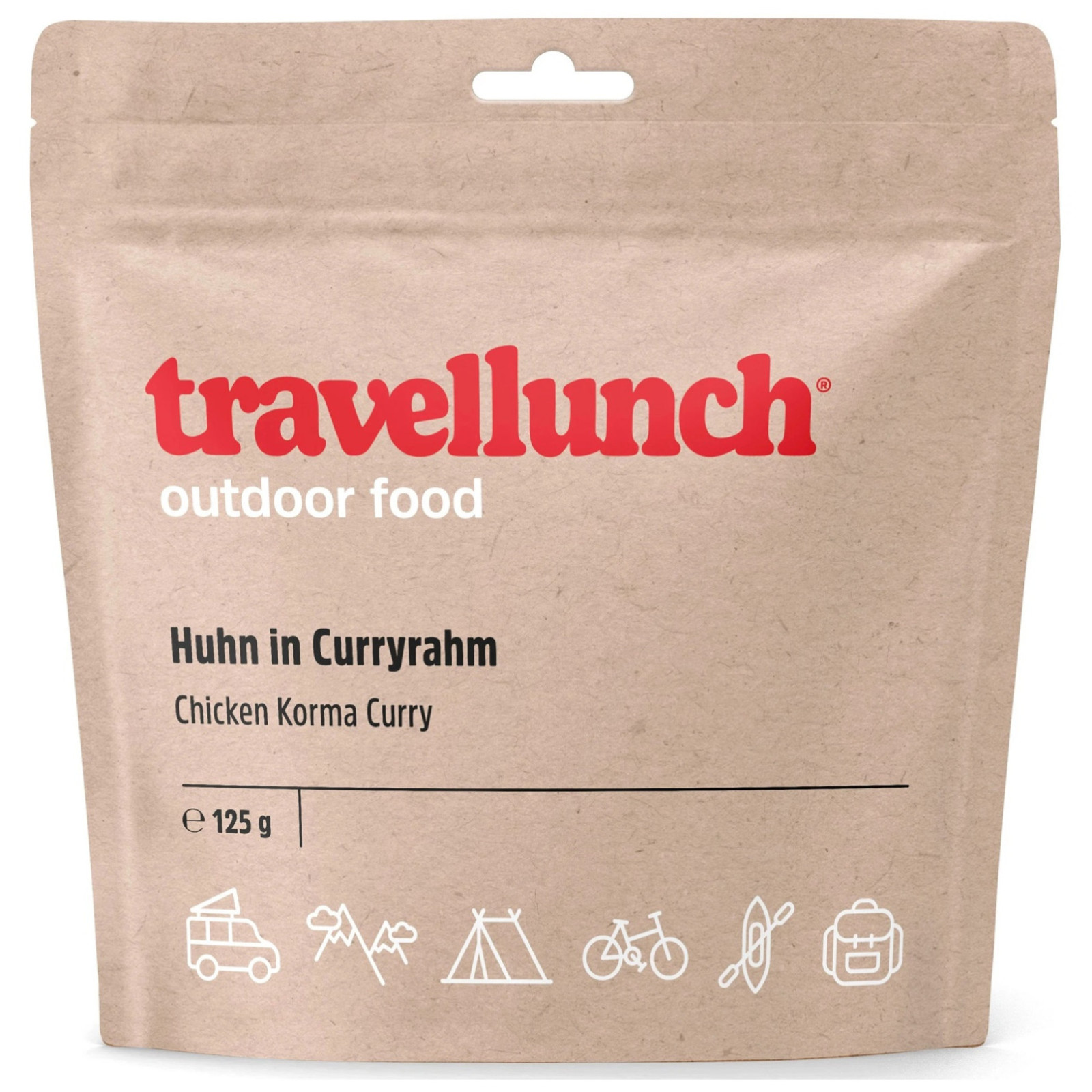Cibo disidratato Travellunch Korma di pollo al curry con riso 125 g ...