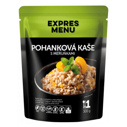 Pasto pronto Expres menu Porridge di grano saraceno con albicocce 300g ...