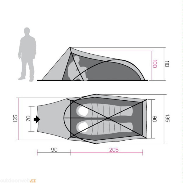 Tenda ultraleggera Hannah Hawk 2 (2022) | 4camping.it